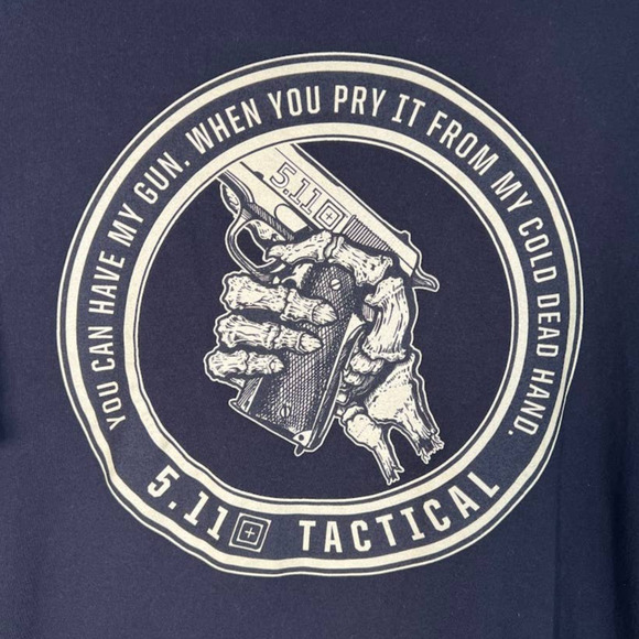 5.11 Tactical | Shirts | 51 Tactical Mens Gun Dead Hand Skeleton Tshirt ...